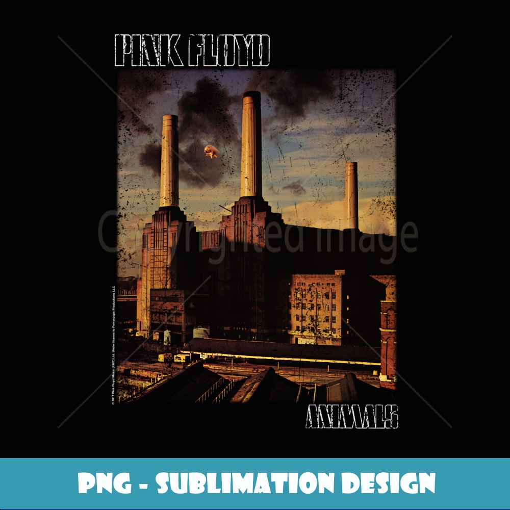PINK FLOYD FADED ANIMALS - Sublimation-Ready PNG File | Inspire Uplift