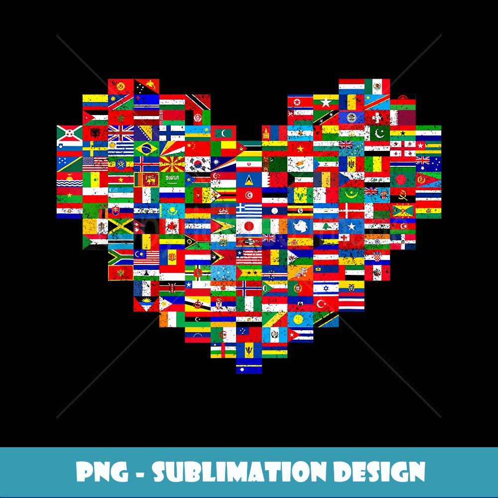 Hearts World Flags Heart Flags of the Countries - Artistic S | Inspire ...