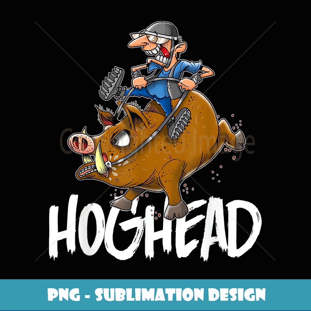 Hog Head Funny Motorcycle Biker Riding His Hog - High-Qualit | Inspire ...
