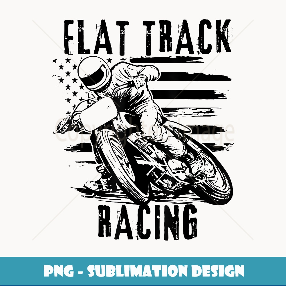 Flat Track Motorcycle Racing American Flag Speedway Dirt - E | Inspire ...