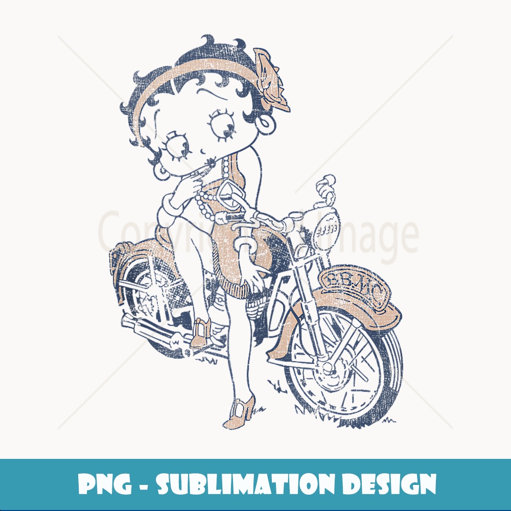 Betty Boop Flapper Girl Biker - Professional Sublimation Dig | Inspire ...
