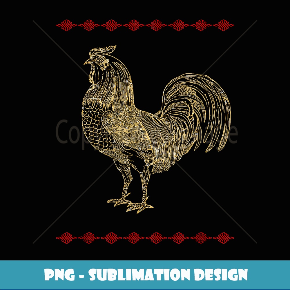 Golden Cock for Men and Women Cocks - Signature Sublimation | Inspire ...