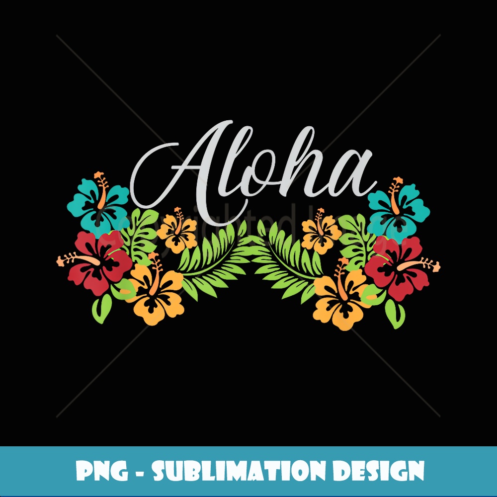 Aloha Hawaii Hibiscus Flower Aloha Ohana - Signature Sublima | Inspire ...