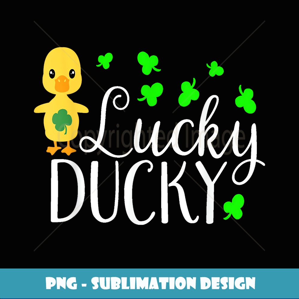 Lucky Ducky Cute Irish Duck Bird Ireland Kids School - Elega | Inspire ...