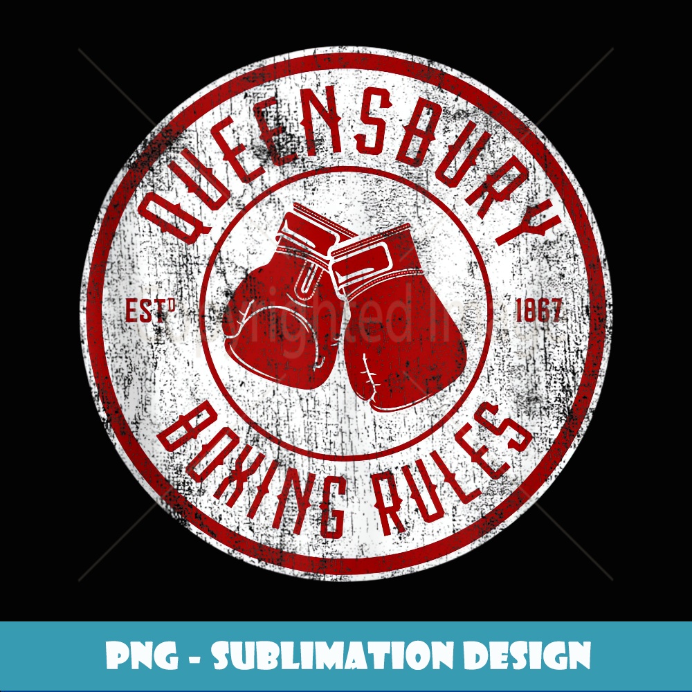 Distressed Queensbury Boxing Rules Vintage Boxing - Professi | Inspire ...