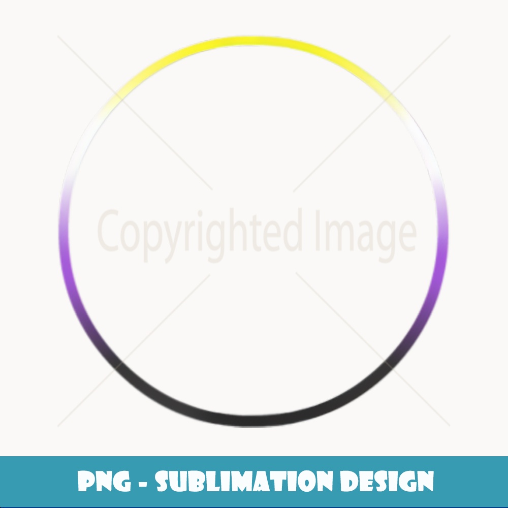 Non Binary Pride Flag Colors Ring Circle - Signature Sublima | Inspire ...