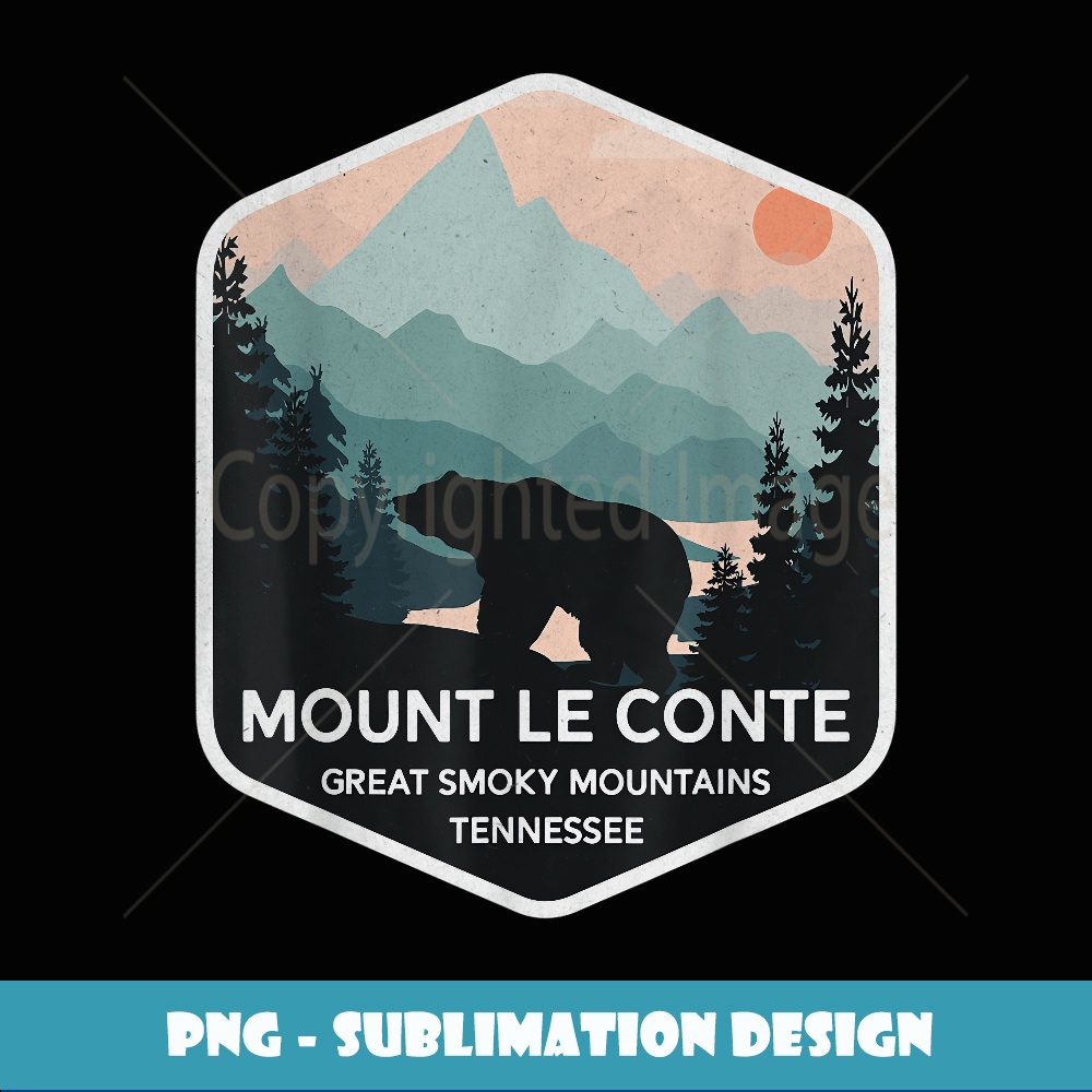 Mount Le Conte Great Smoky Mountains Tennessee Vintage Bear - Inspire ...