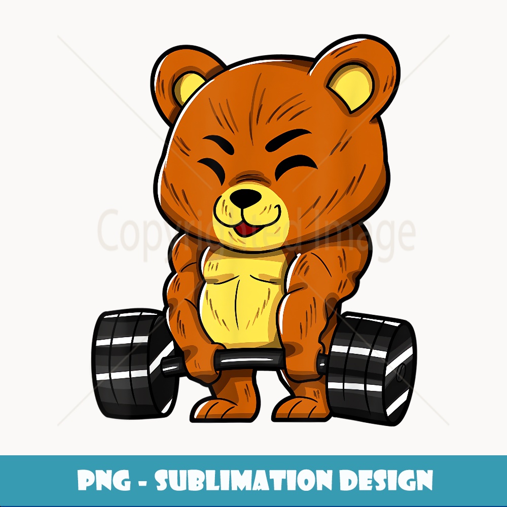 Bear Bodybuilder Bodybuilding Muscle Gym Weightlifting Bear | Inspire ...