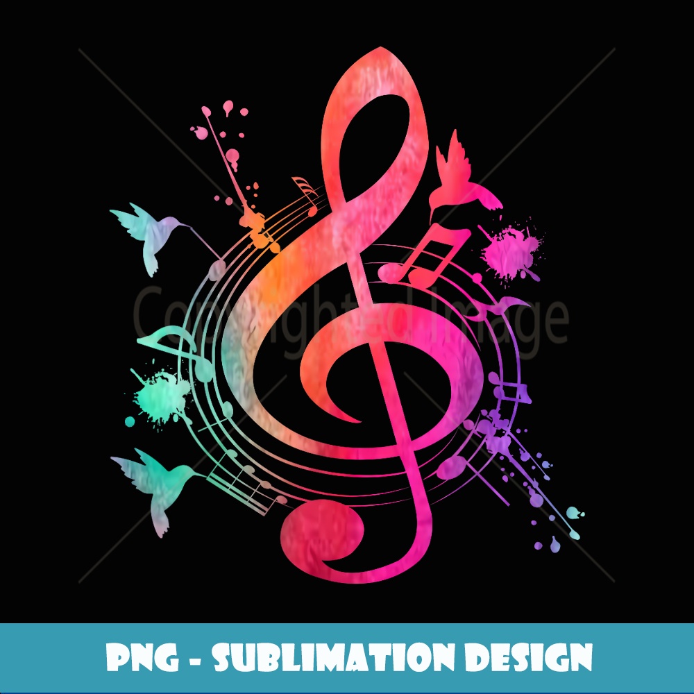 Music Musician Birds Treble Clef - Signature Sublimation PNG | Inspire ...