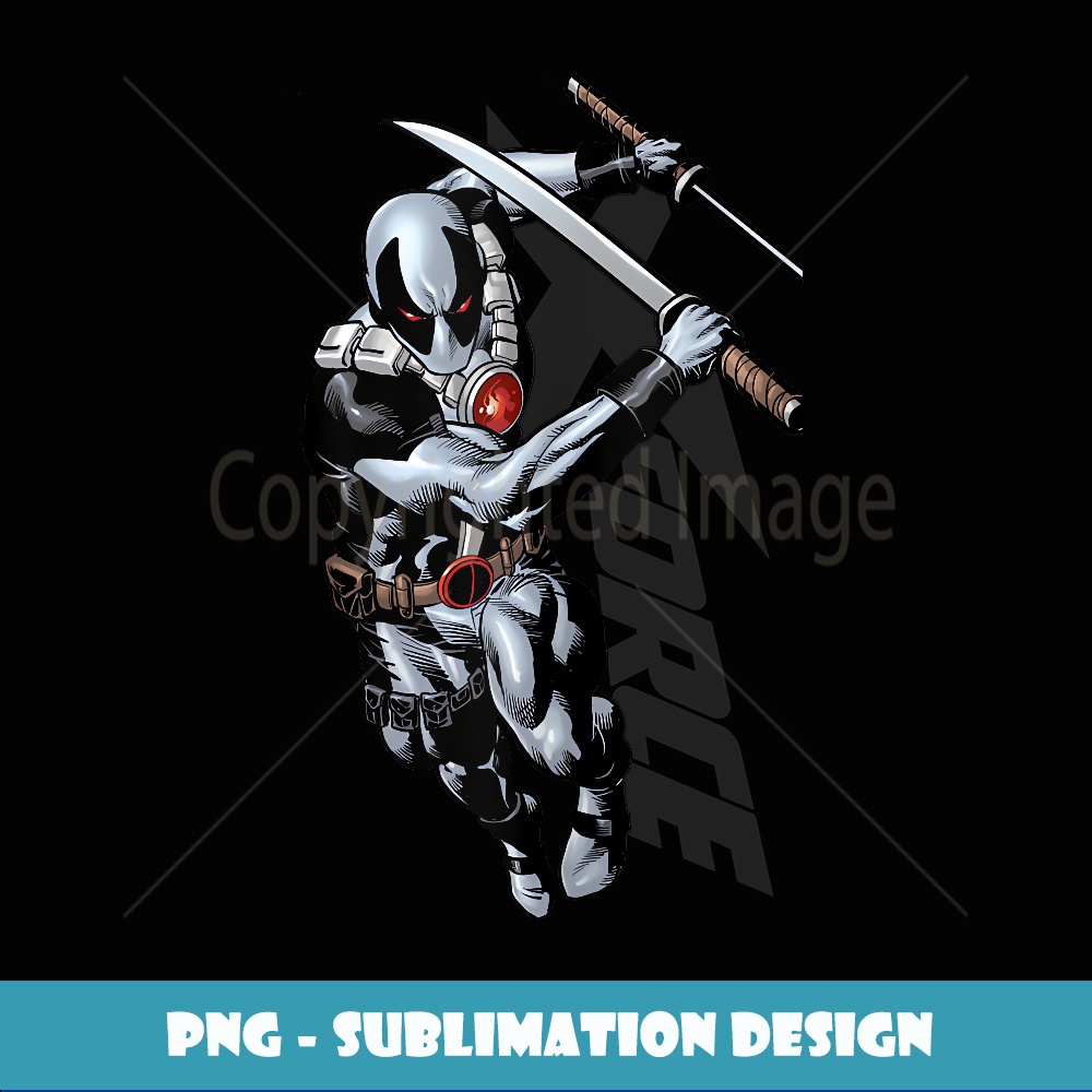 Marvel XForce Deadpool Action Shot - PNG Transparent Sublima | Inspire ...
