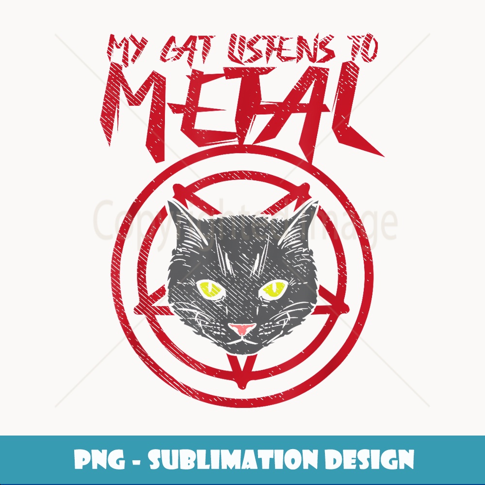 Black Metal Cat, My Cat Listens To Metal, Death Metal Cat - | Inspire ...