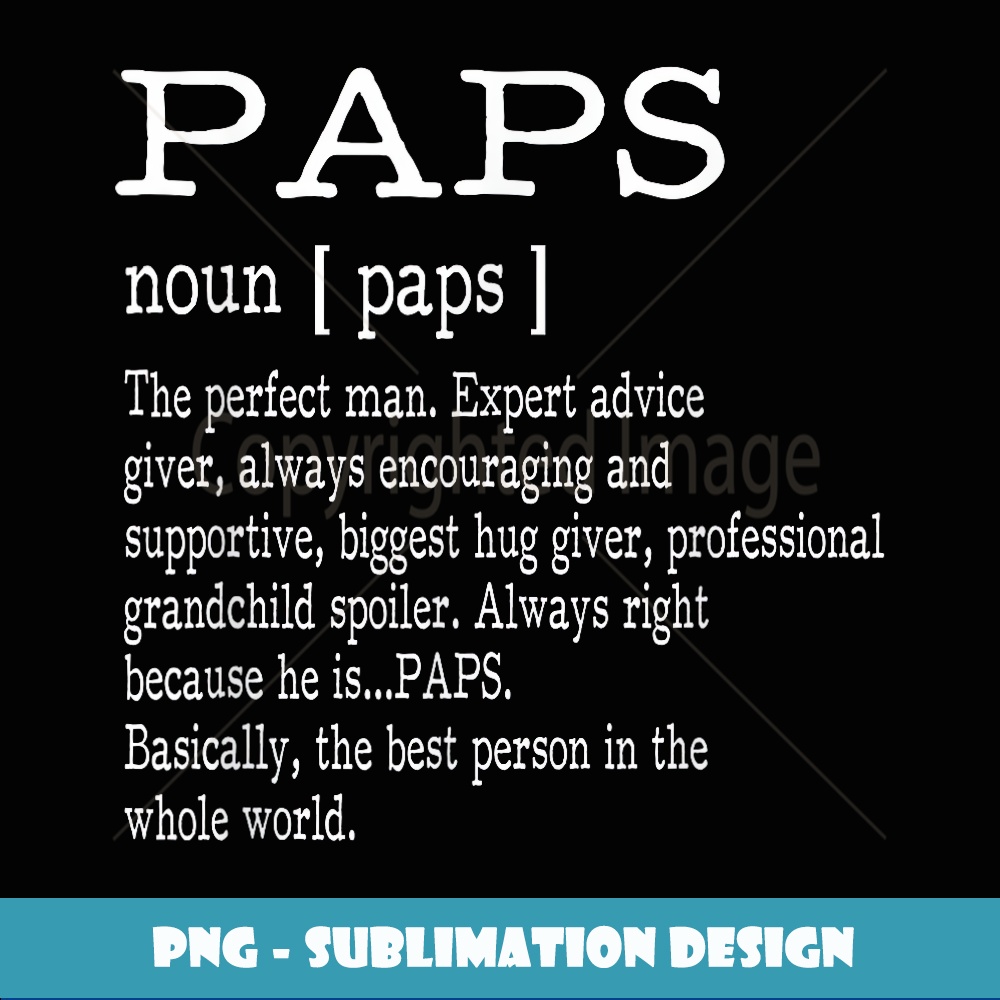 Paps Definition Grandpa Father's Day Gifts Men - Elegant Sub | Inspire ...