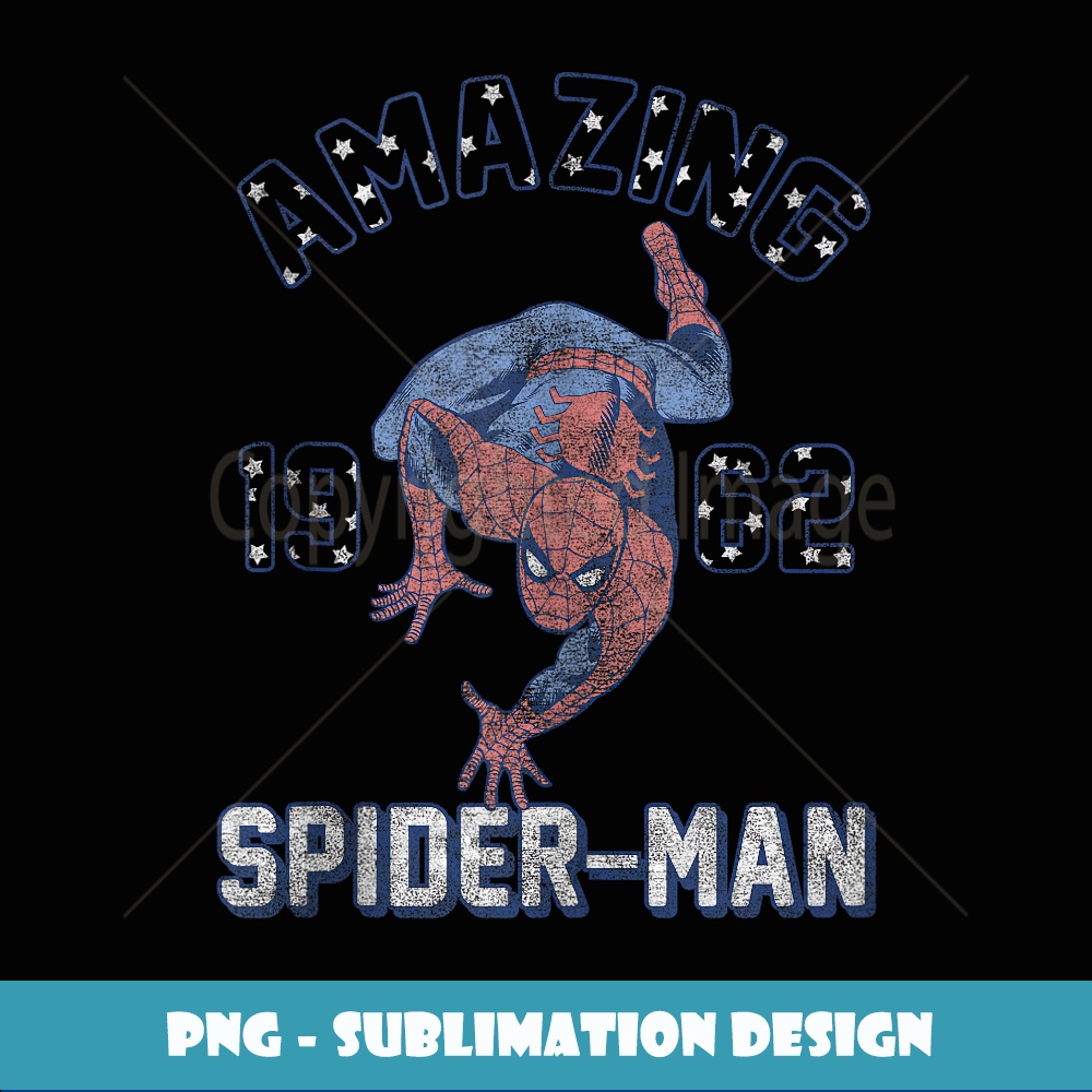 Marvel SpiderMan 1962 Text Flag Fill - Premium Sublimation D | Inspire ...