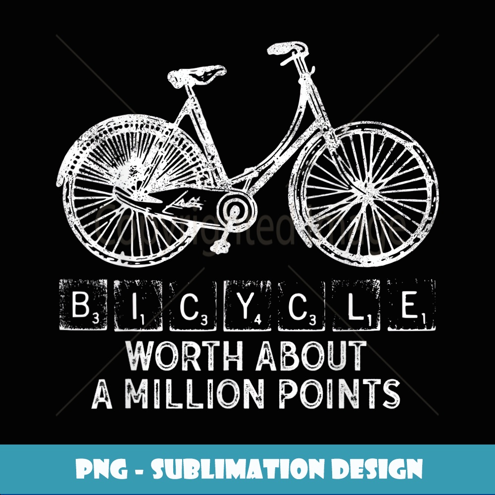 Bicycle Worth About A Million Points Scrabble - Decorative S | Inspire ...