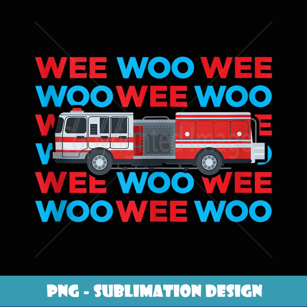 Fire Truck Engine Firefighter for Kids Wee Woo Emergency - C | Inspire ...