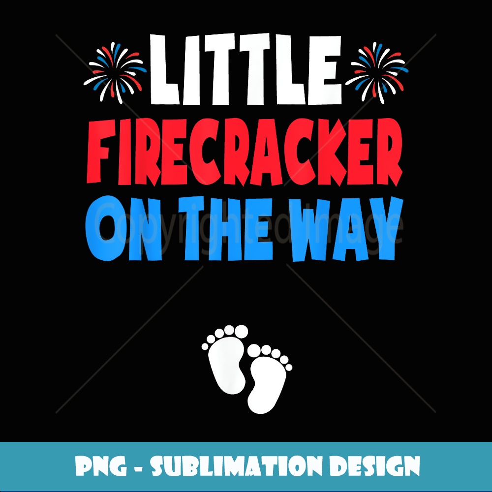 4th Of July Pregnancy Little Firecracker Baby New Mom - Arti | Inspire ...