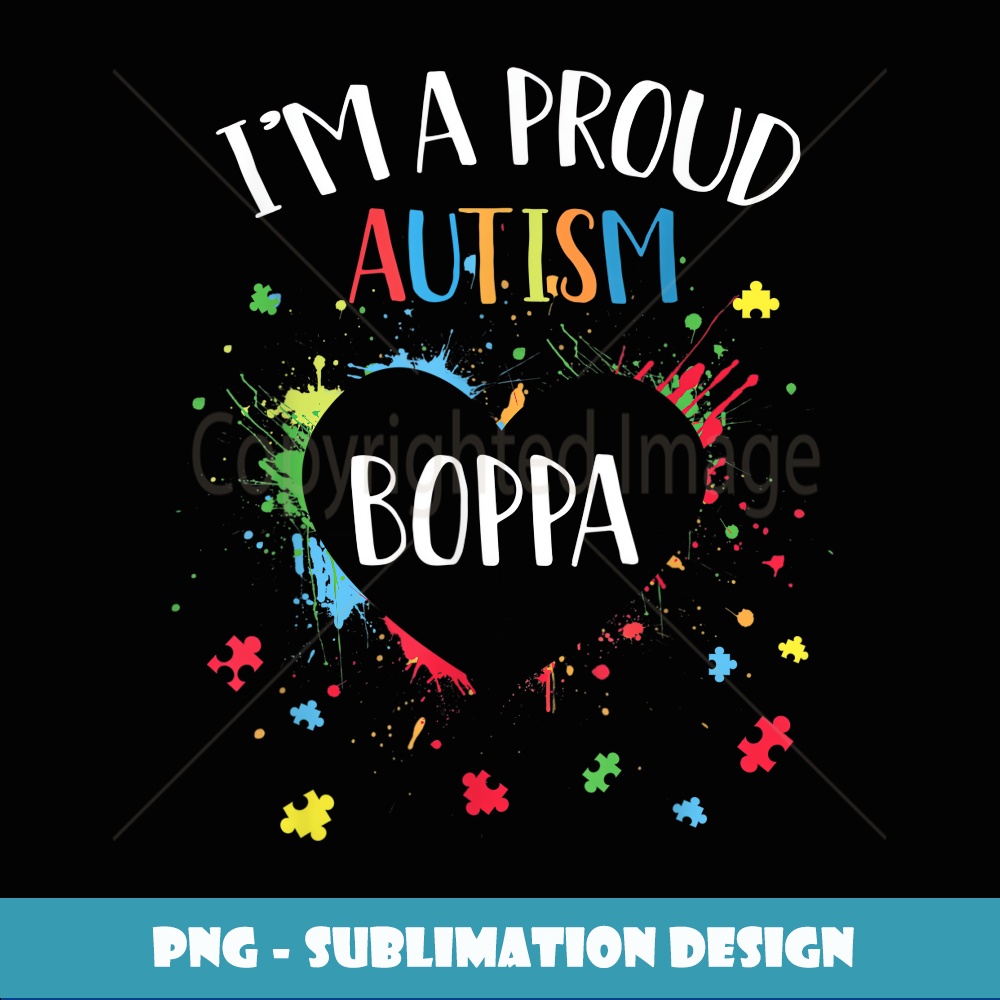 Mens Puzzle Heart I'm A Proud Autism Boppa Autism Awareness | Inspire ...