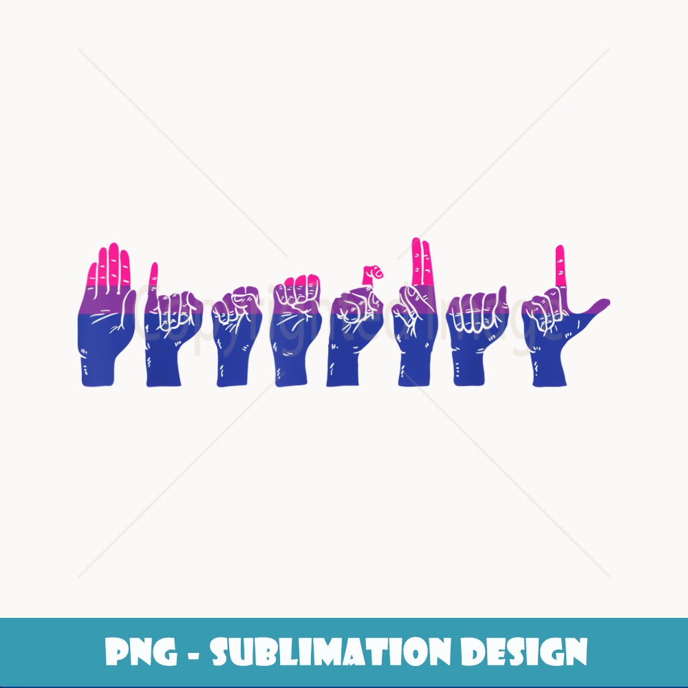 American Sign Language LGBTQ ASL Deaf Bisexual Pride Ally - | Inspire ...
