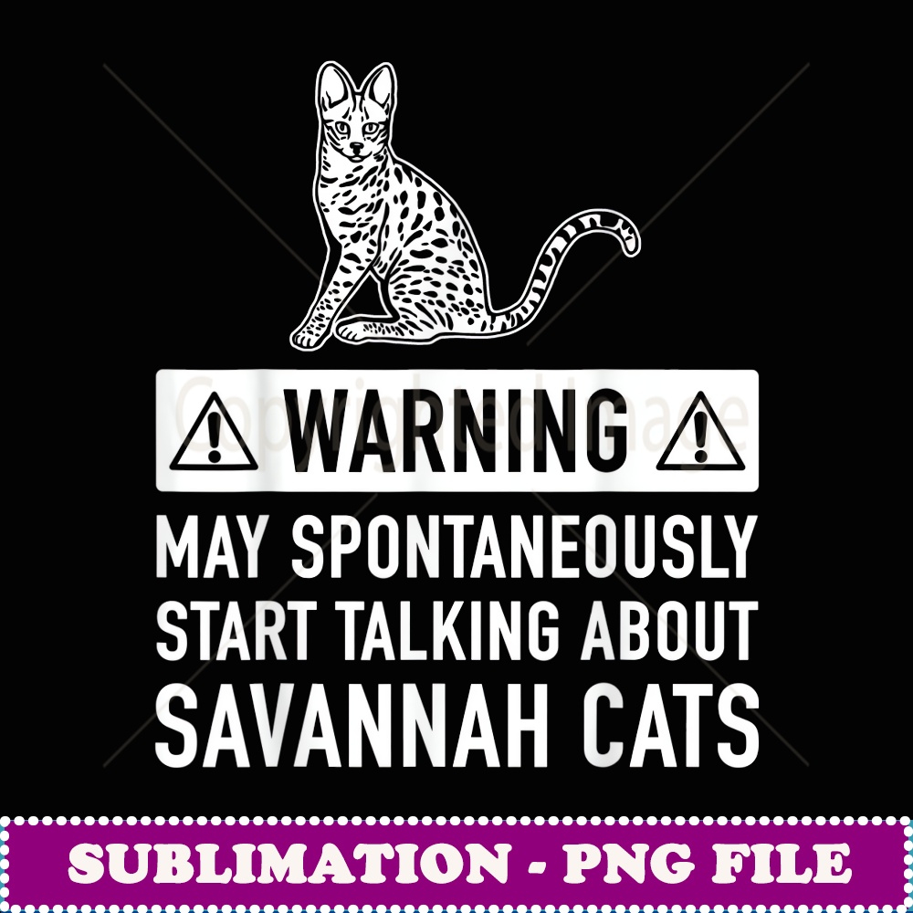 Funny Savannah Ca Owner Gif Idea - Signature Sublimation PNG - Inspire ...