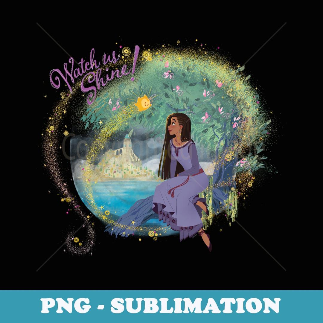 Disney Wish Asha and Star Rosas Castle Watch Us Shine - Sign | Inspire ...