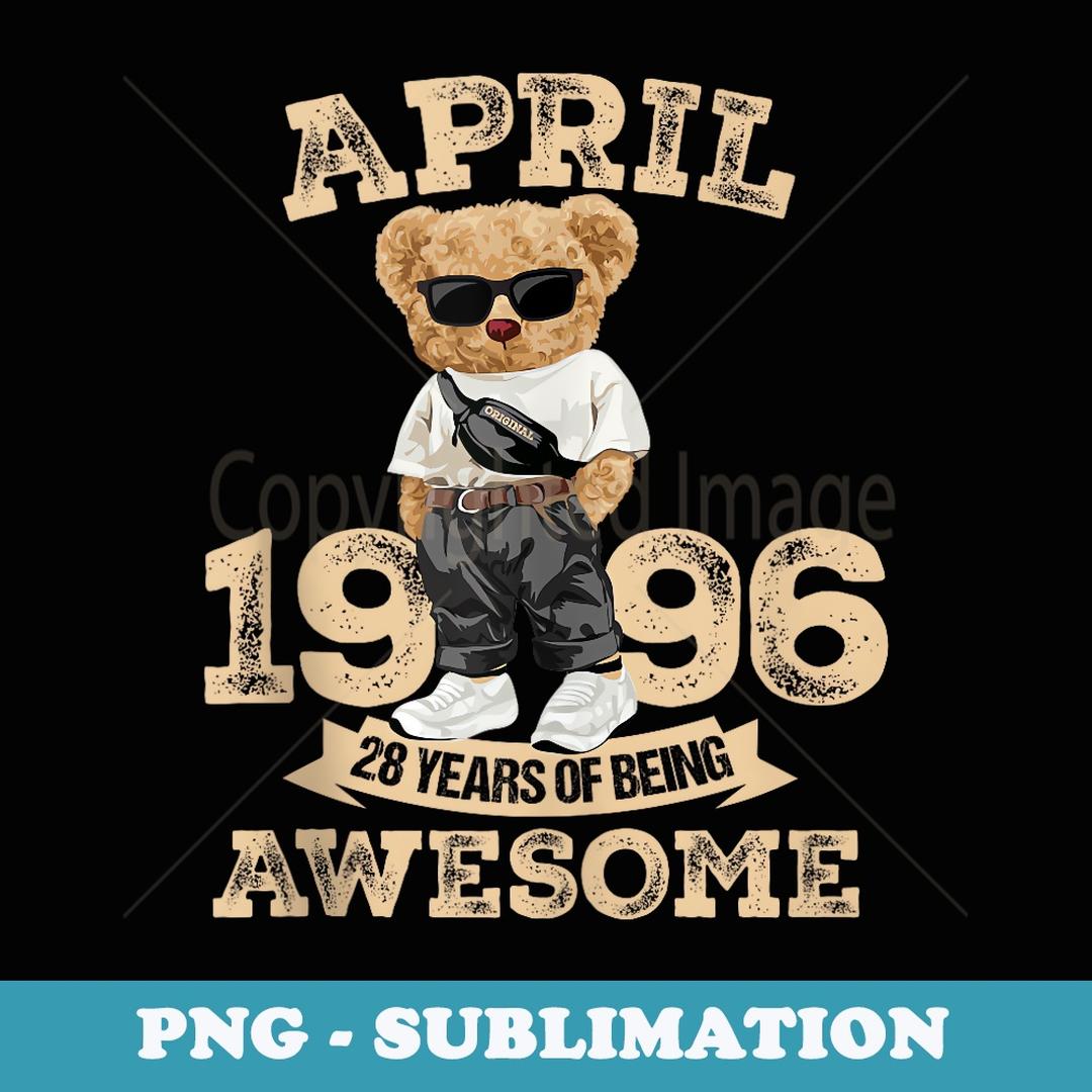 Vintage April 1996 28th Birthday s 28 Year Old - Elegant Sub | Inspire ...