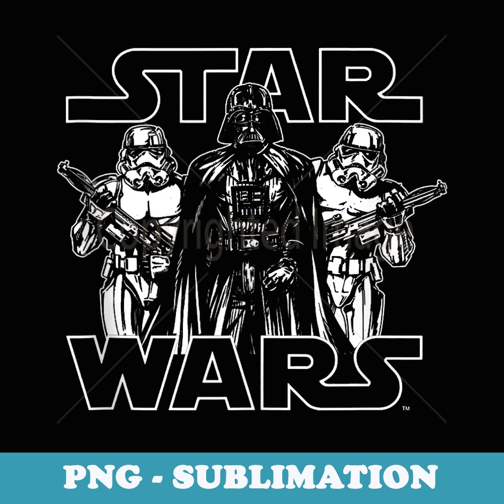 Star Wars Darth Vader & Stormtroopers Logo Portrait - High-R | Inspire ...