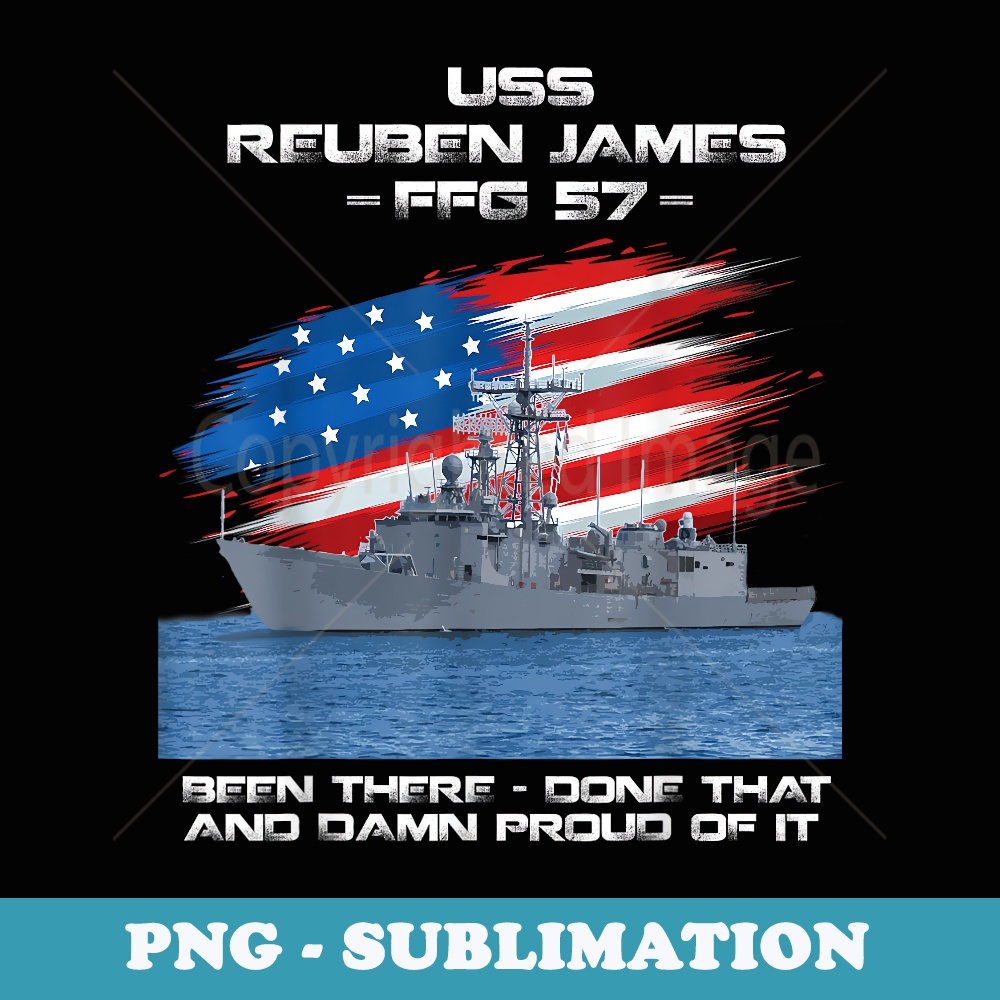 USS Reuben James FFG-57 Class Frigate American Flag Veteran | Inspire ...