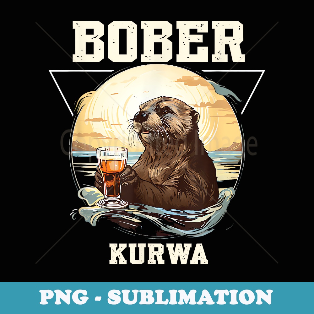 Funny Bober Drinking Bear Beavers Lover Bobr Meme - Sublimat | Inspire ...