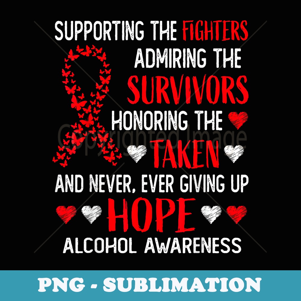 Alcohol Awareness s red Ribbon Survivor Fighter - Creative S | Inspire ...