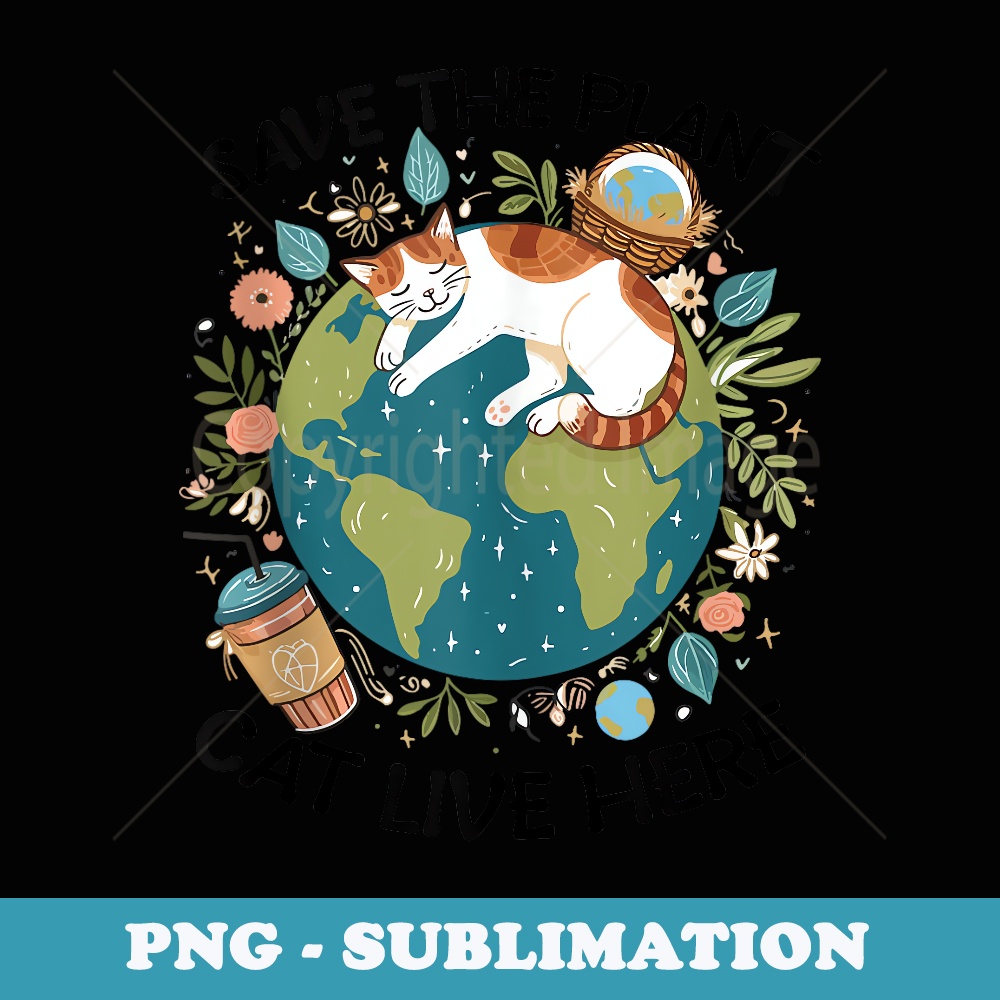 Earth Day Everyday Cute Earth Save The Planet Cats Live Here | Inspire ...