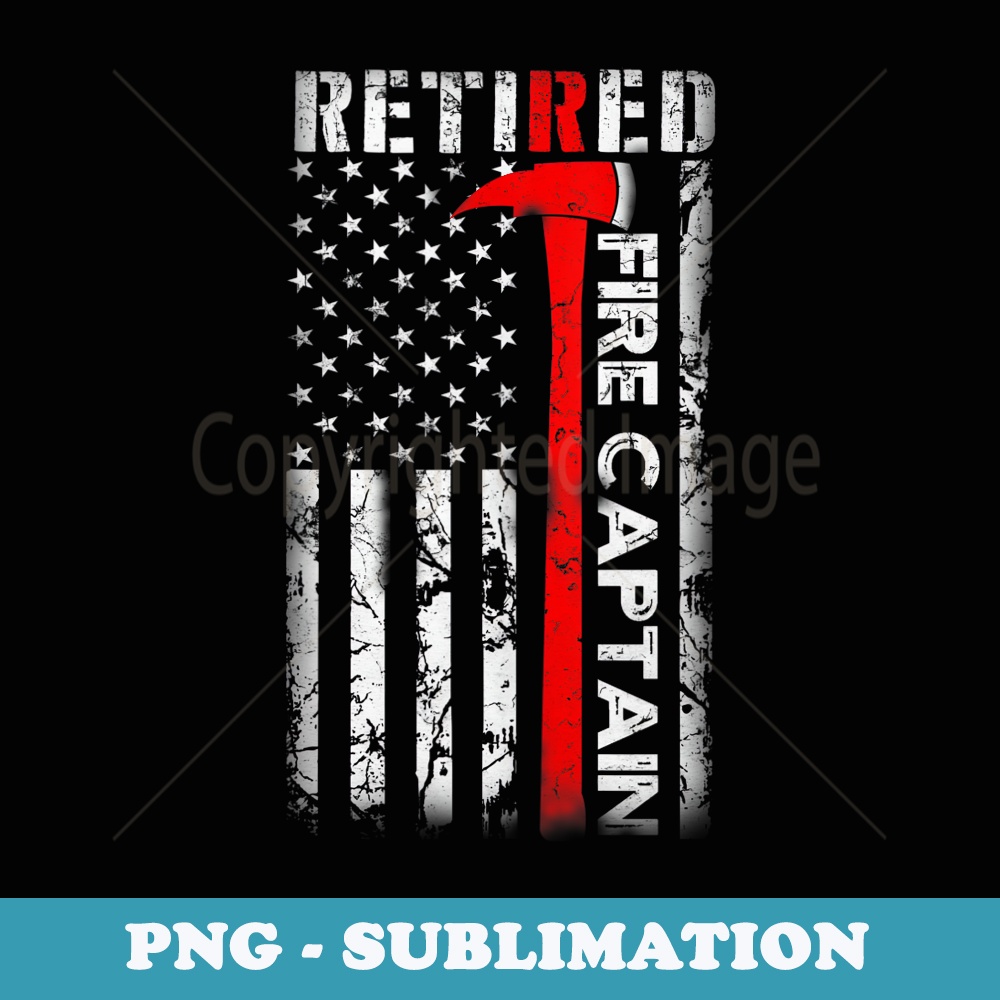 Retired Firefighter Fire Captain Retirement UAS flag s - Tre | Inspire ...