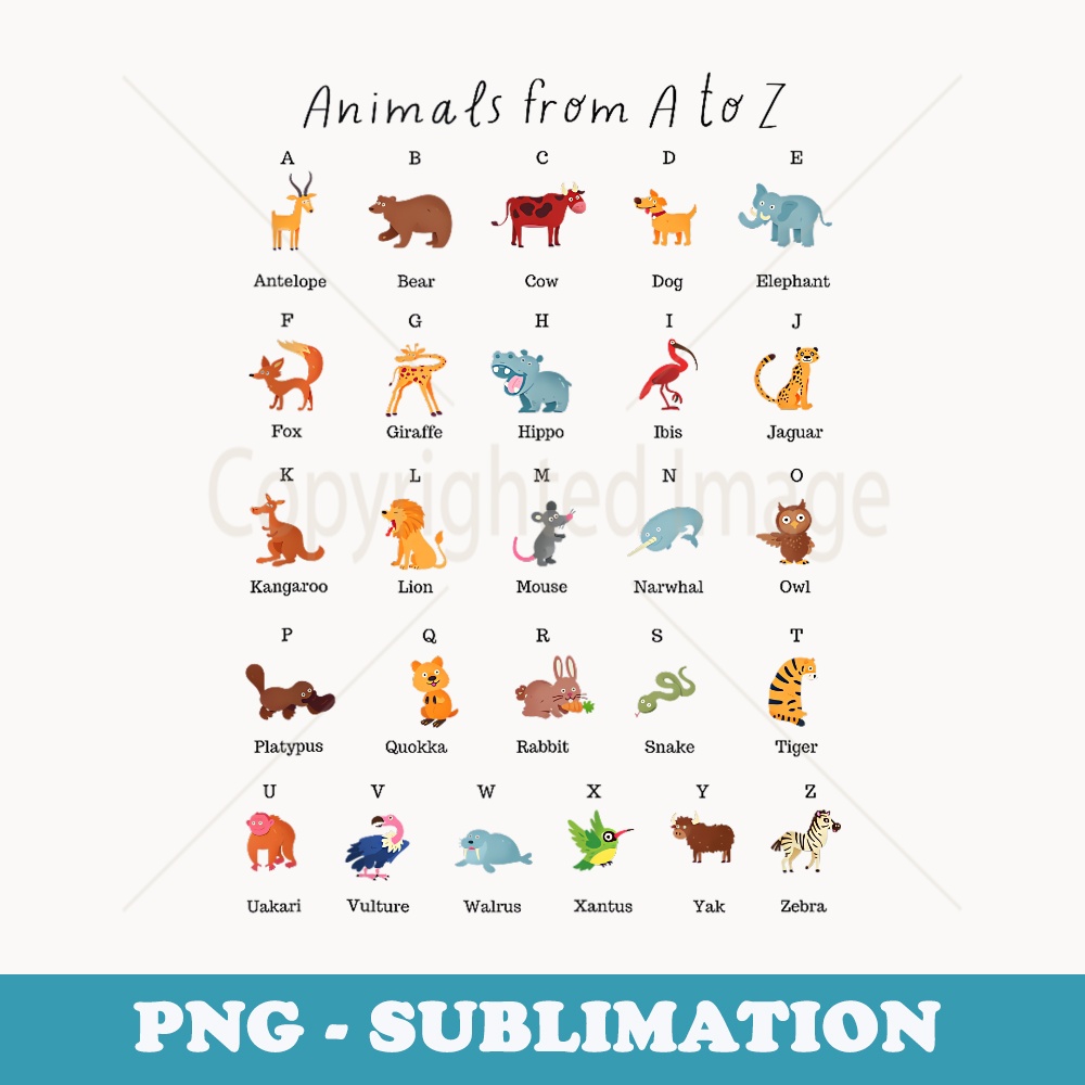 Types Of Zoo English Animal Alphabet A-Z ABC of the Wildlife | Inspire ...
