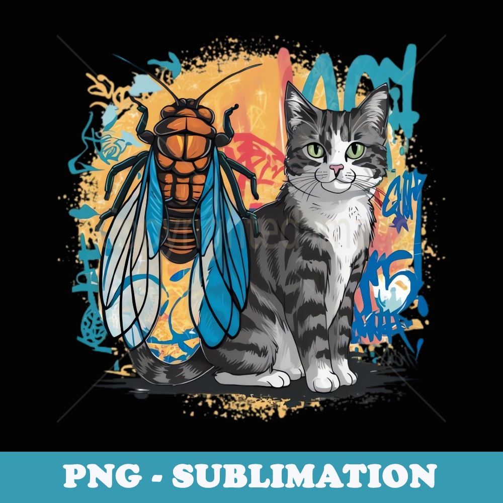 Cicada And Cat CiCata Brood X Funny Cat Lover Cicada 2024 - | Inspire ...