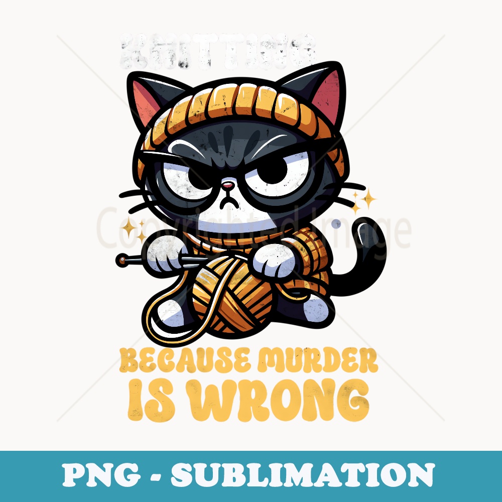 Funny Angry Cat Knits Knitting Because Murder is Wrong - Sub | Inspire ...