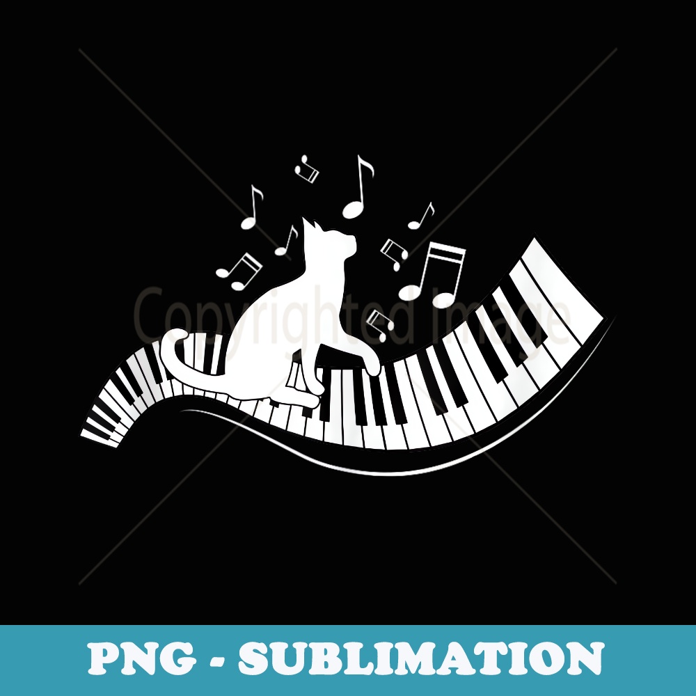 Cat Walking On Piano Playing Music Notes Sheets Musical - Re | Inspire ...