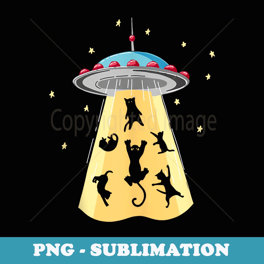 Funny UFO Alien Abduction Cat Flying Perfect Aliens Lover - | Inspire ...