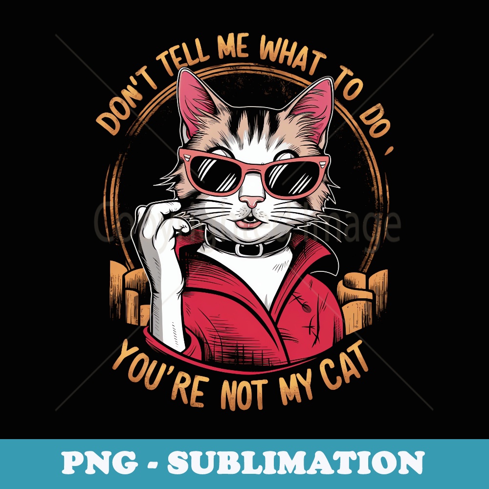 Dont Tell Me What To Do Cat with Glasses Fashion - Unique Su | Inspire ...