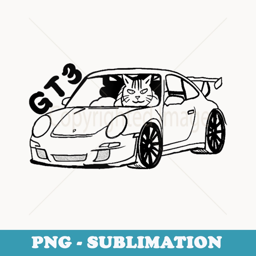 JDM Cat Driving gt3 rs car art Japanese Drift Car funny v2 - | Inspire ...