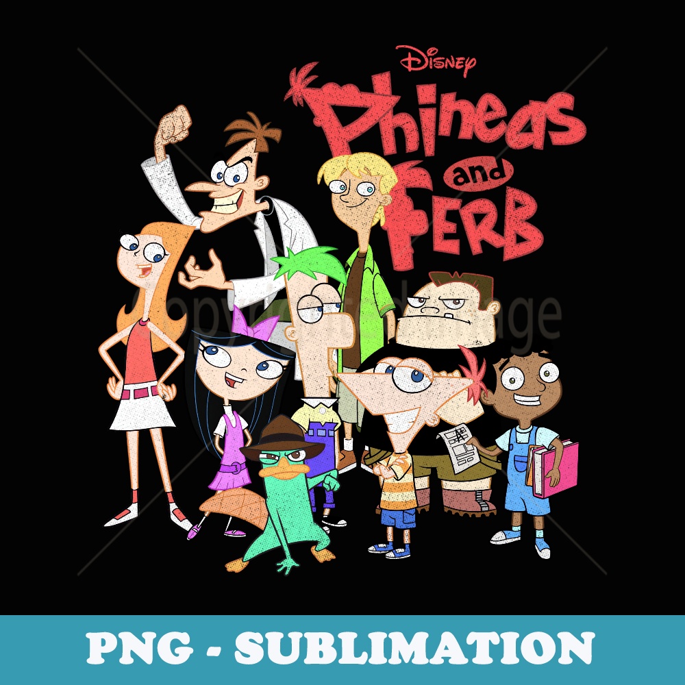Disney Phineas And Ferb The Group Logo - PNG Transparent Sub | Inspire ...