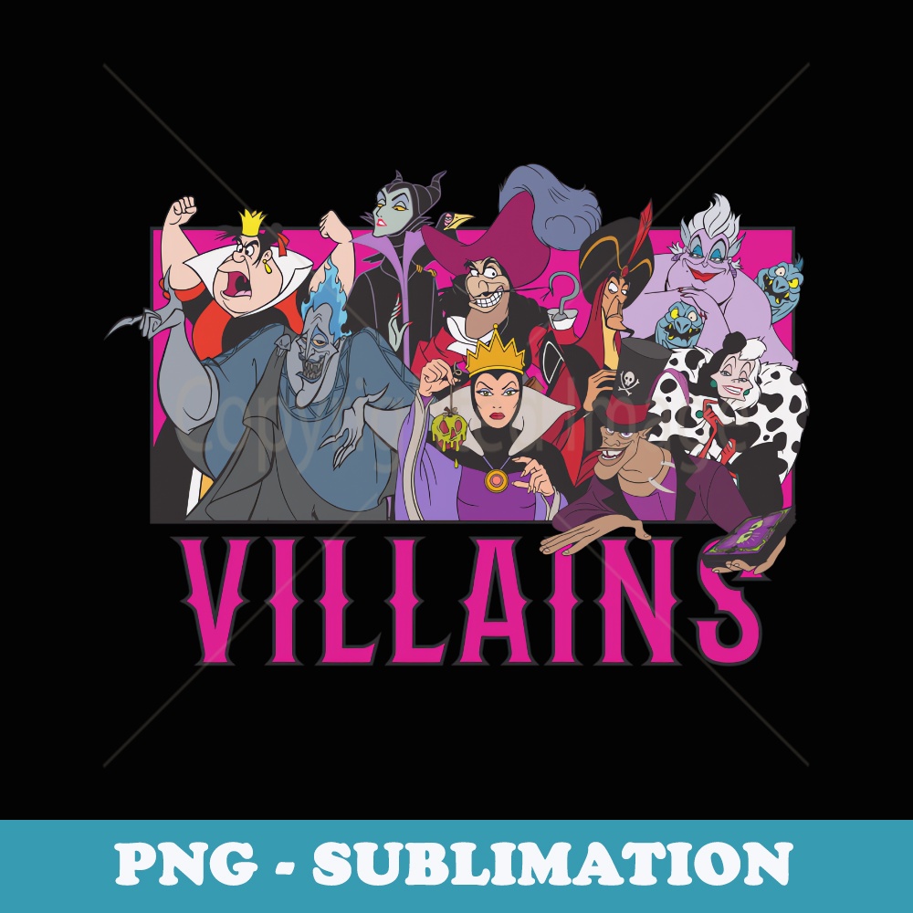 Disney Villains Iconic Classic Group Shot Big Chest - Stylis | Inspire ...