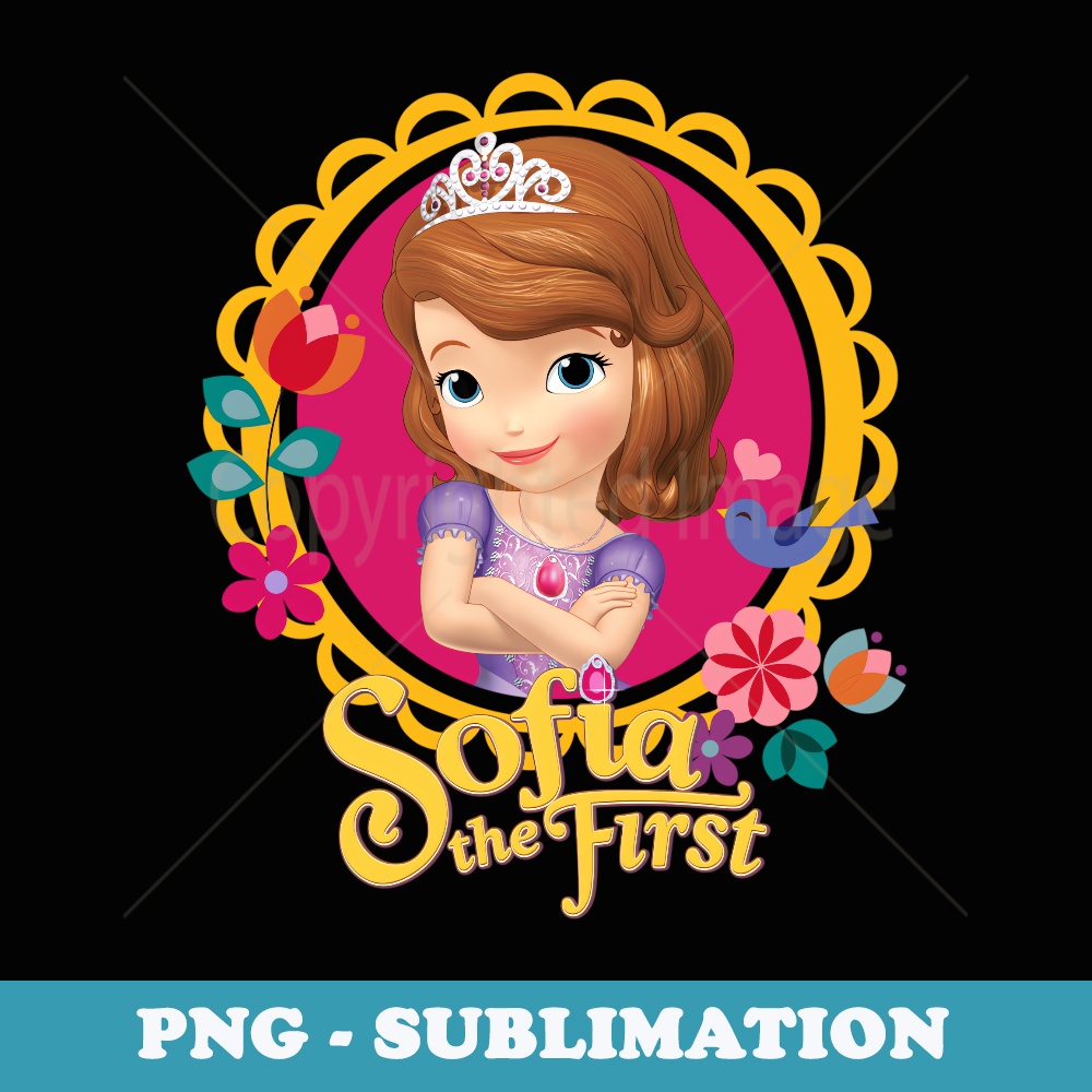 Disney Sofia the First Sofia Dainty Border LS - Stylish Subl | Inspire ...