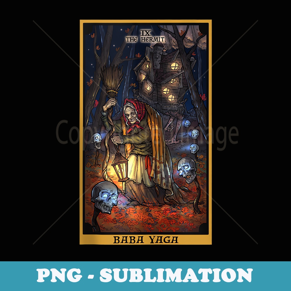 Baba Yaga The Hermit Tarot Card Slavic Mythology Pagan Witch | Inspire Uplift