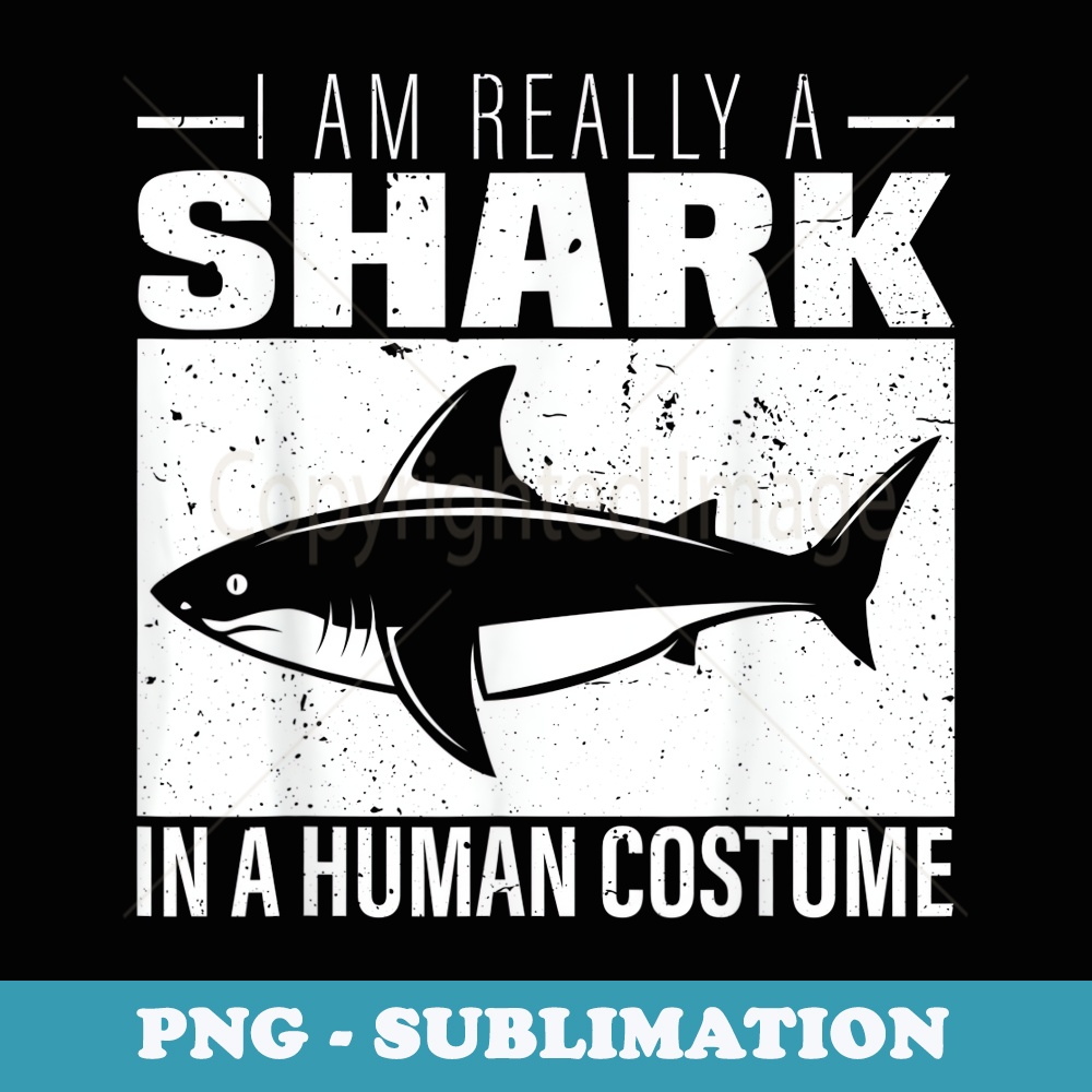 I am Really a Shark in a Human Costume Halloween - Signature | Inspire ...