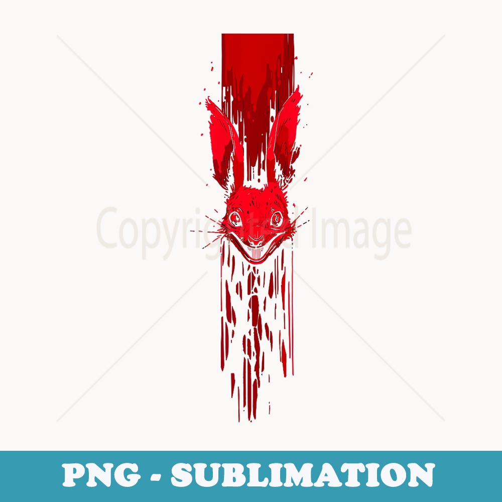 Bloodcore Gore Red Rabbit Horror Art - Premium Sublimation D | Inspire ...