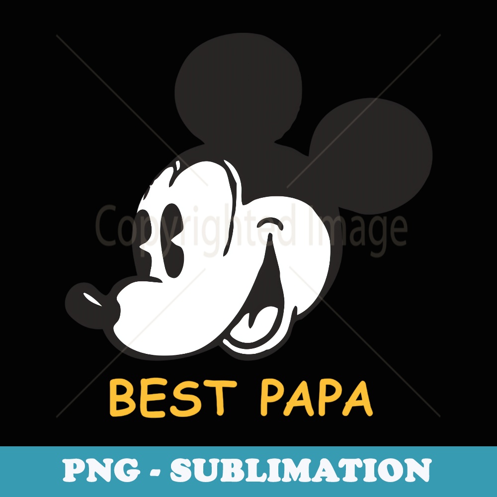 Disney Mickey Mouse Best Papa Mickey Head - PNG Transparent | Inspire ...