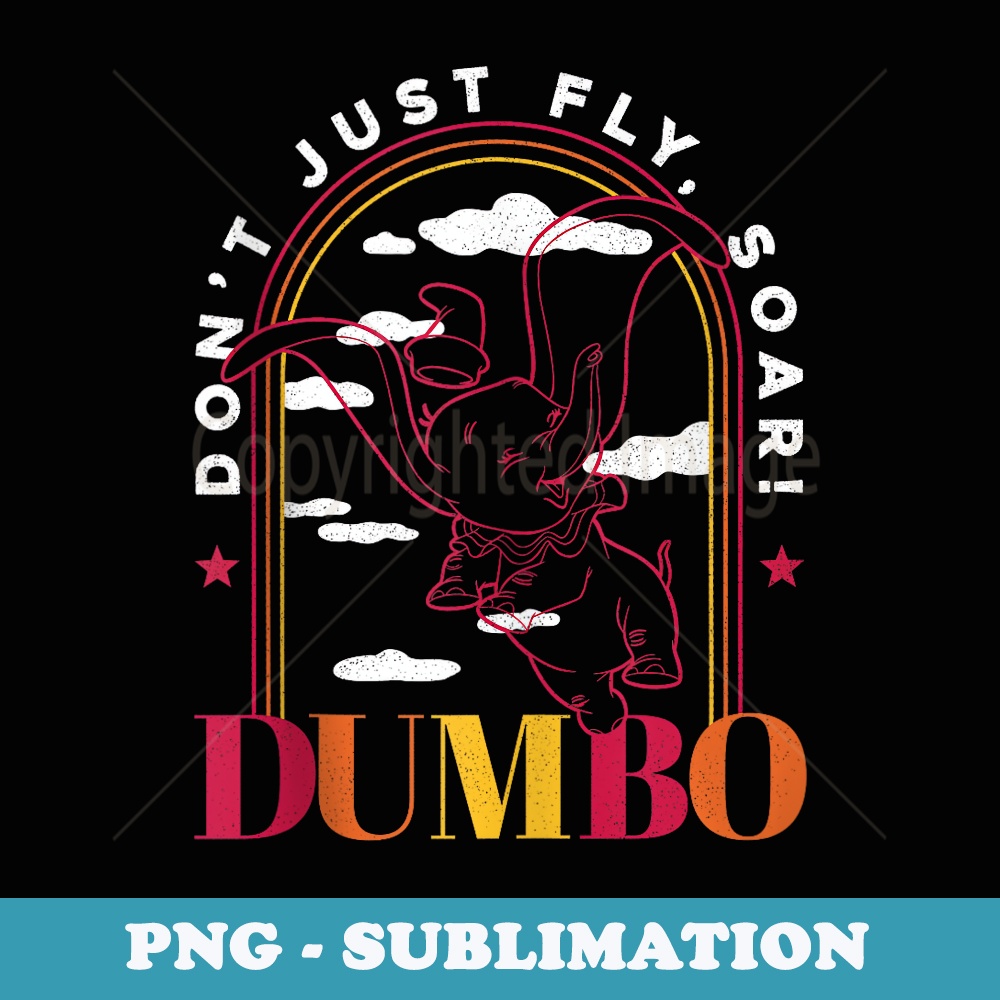 Disney Dumbo Line Art Dont Just Fly Soar - Creative Sublimat | Inspire ...