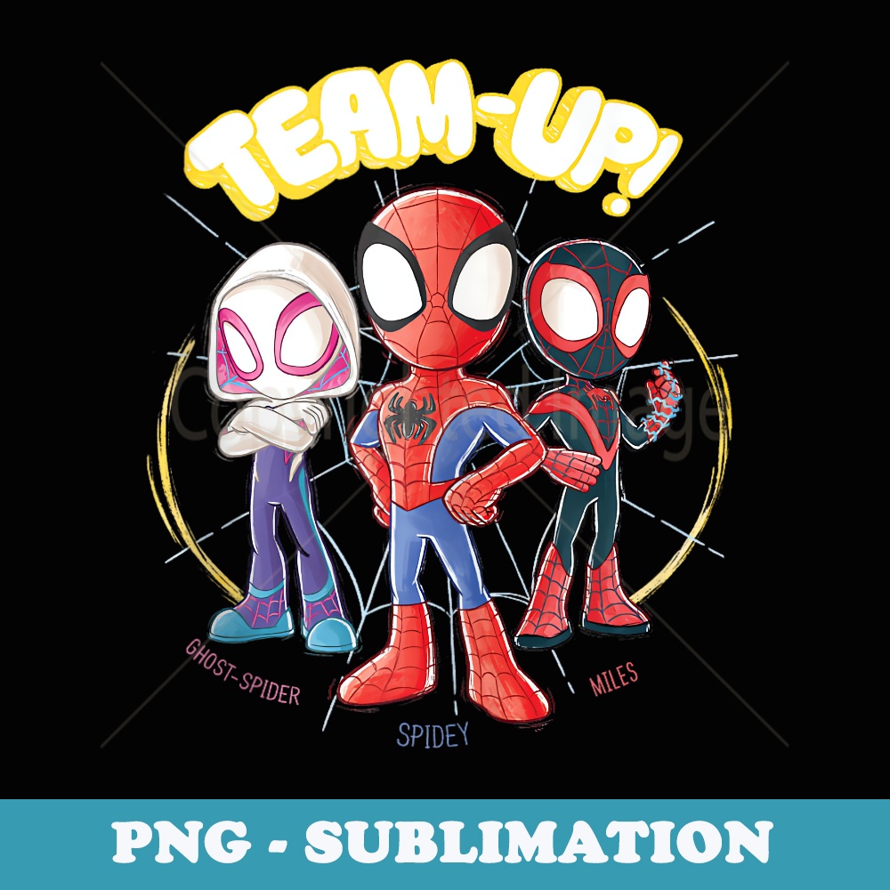 Marvel Spidey And His Amazing Friends Team-Up Retro Doodles | Inspire ...