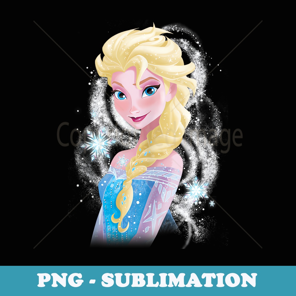 Disney Frozen Elsa Snow Swirl Portrait - Elegant Sublimation | Inspire ...