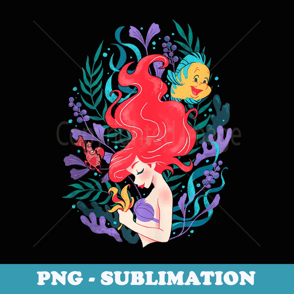 Disney The Little Mermaid Ariel Flounder And Sebastian - PNG | Inspire ...