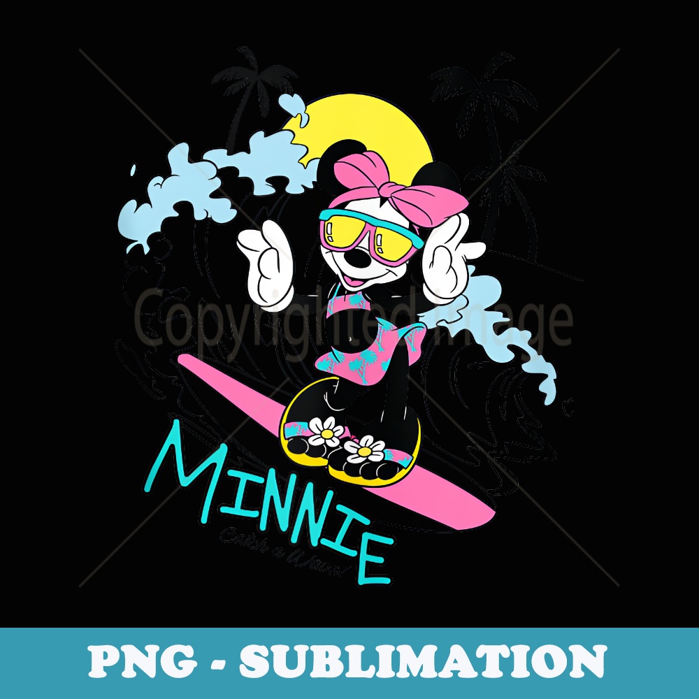 Disney Minnie Mouse Catch a Wave - High-Resolution PNG Subli | Inspire ...